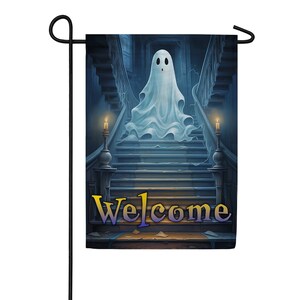 Ghost Garden Flag, Halloween Garden Flag, Ghost Halloween Garden Flag ...