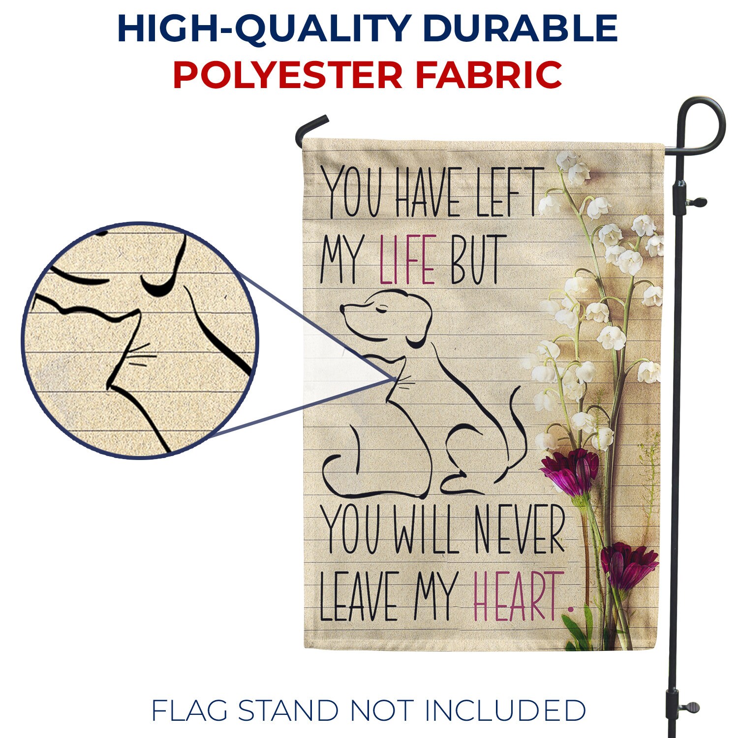 Pet Memorial Garden Flag Pet Memorial Flag Pet Loss Flag - Etsy