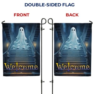 Ghost Garden Flag, Halloween Garden Flag, Ghost Halloween Garden Flag ...