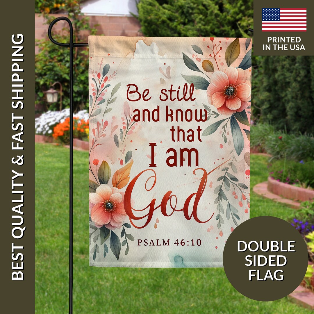 Scripture Garden Flag, Bible Verse Garden Flag, Bible Garden Flag ...