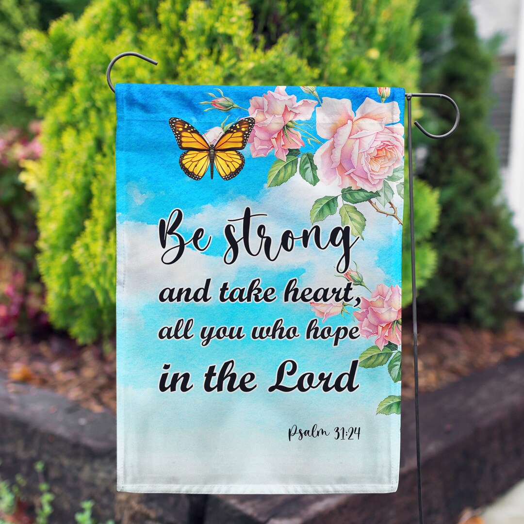 Inspirational Flag, Scripture Garden Flag, Bible Garden Flag, Bible ...