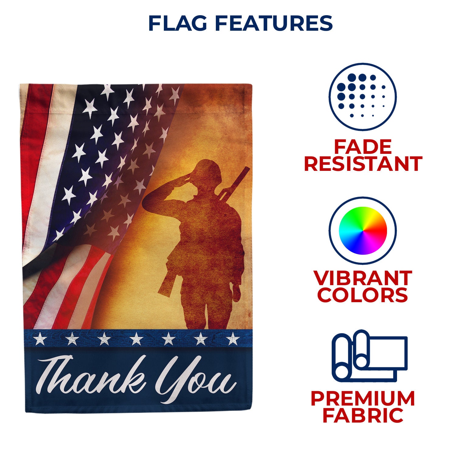 Thank You For Your Service Veterans Day Flag, Remembrance Veteran Day ...
