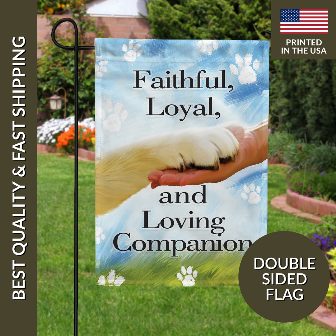 Dog Memorial Flag, Pet Dog Memorial Garden Flag, Pet Memorial Flag, in ...