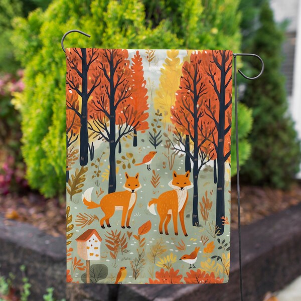 Fall Garden Flag - Etsy