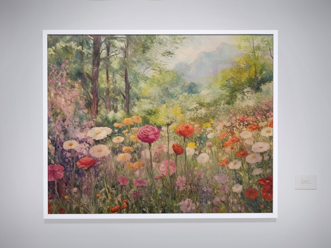 The Art of Romanticism Flower Painting Printable Wall Art - Etsy