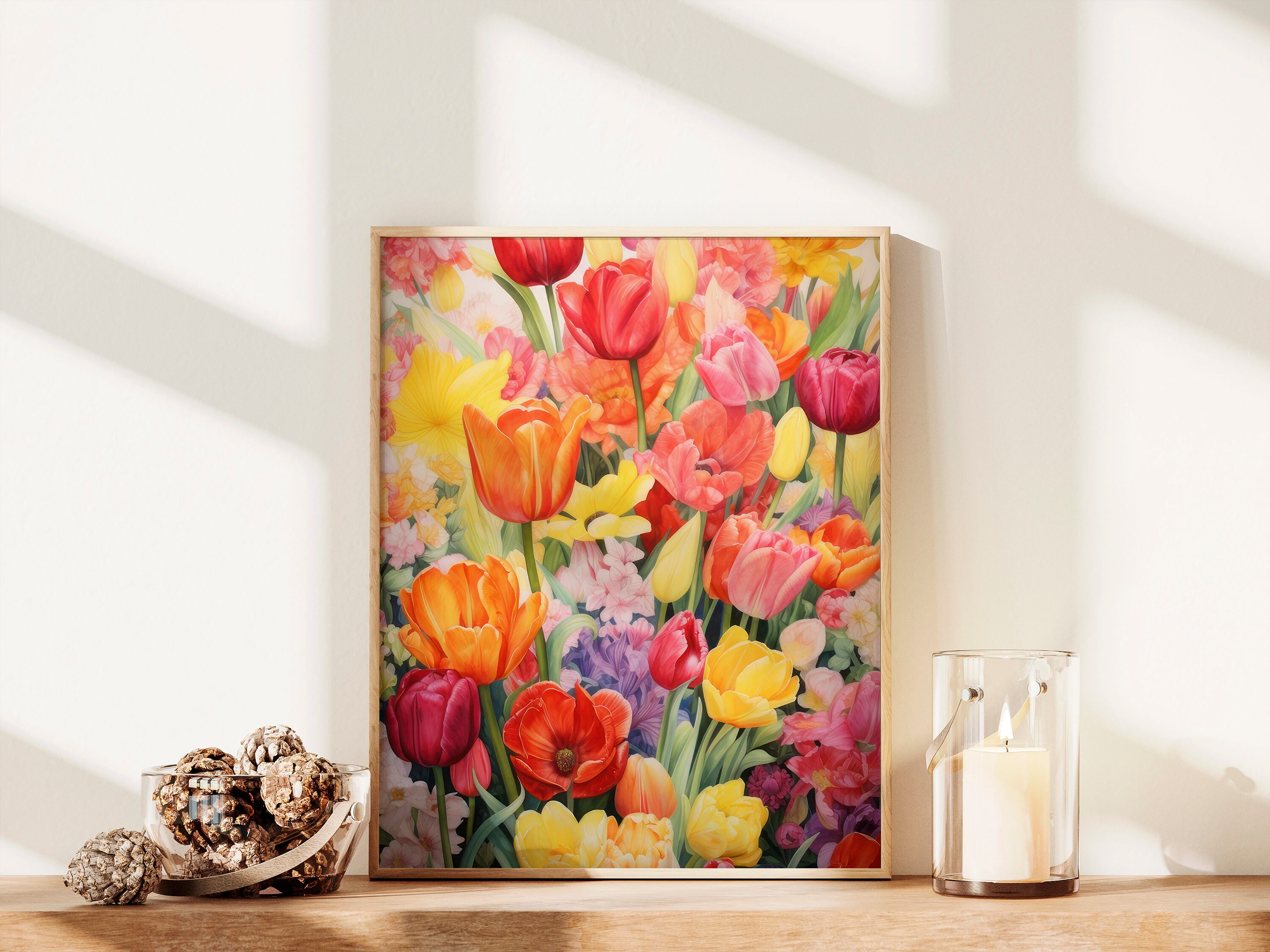 Euphoric Blossom Bliss Printable Flower, Downloadable Art, Colorful ...