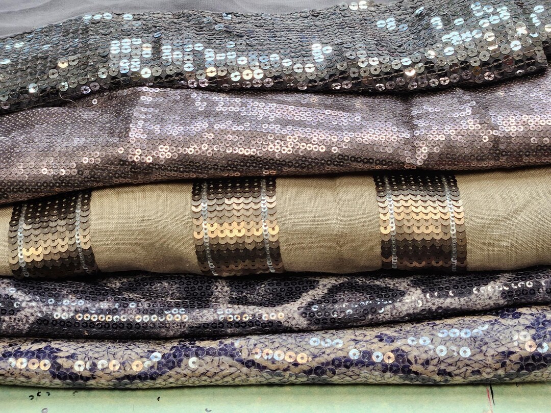 5 Pcs of Sequenced Fabrics - Etsy