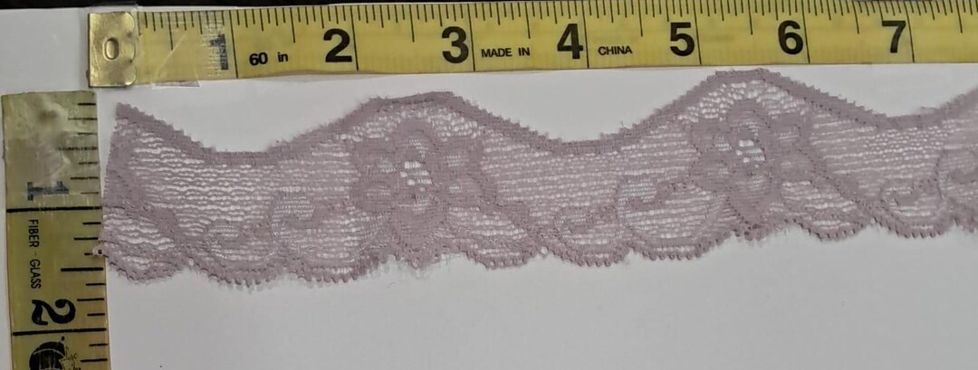 Delicate Light Lavender Lace Trim | Elegant Soft Lace for Sewing ...