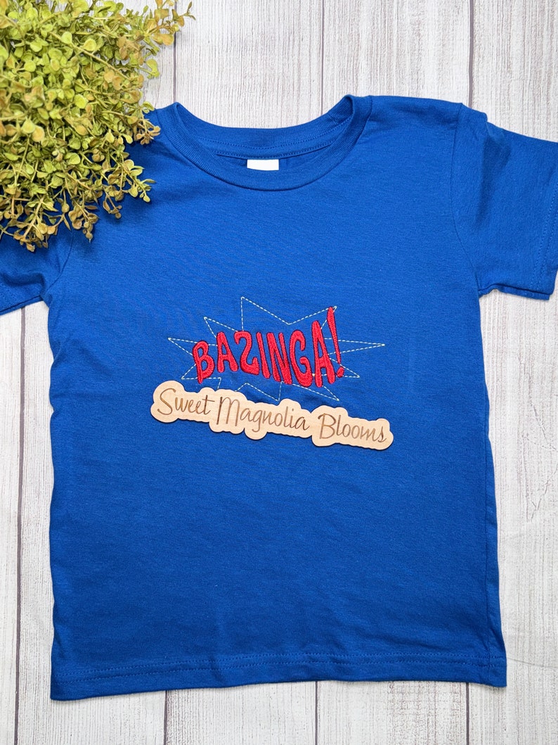 BAZINGA! Comic Style Machine Embroidery Design Digital File - Etsy