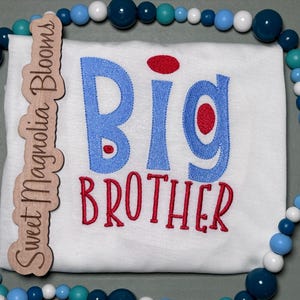 Big Brother Machine Embroidery Design Digital File - Etsy