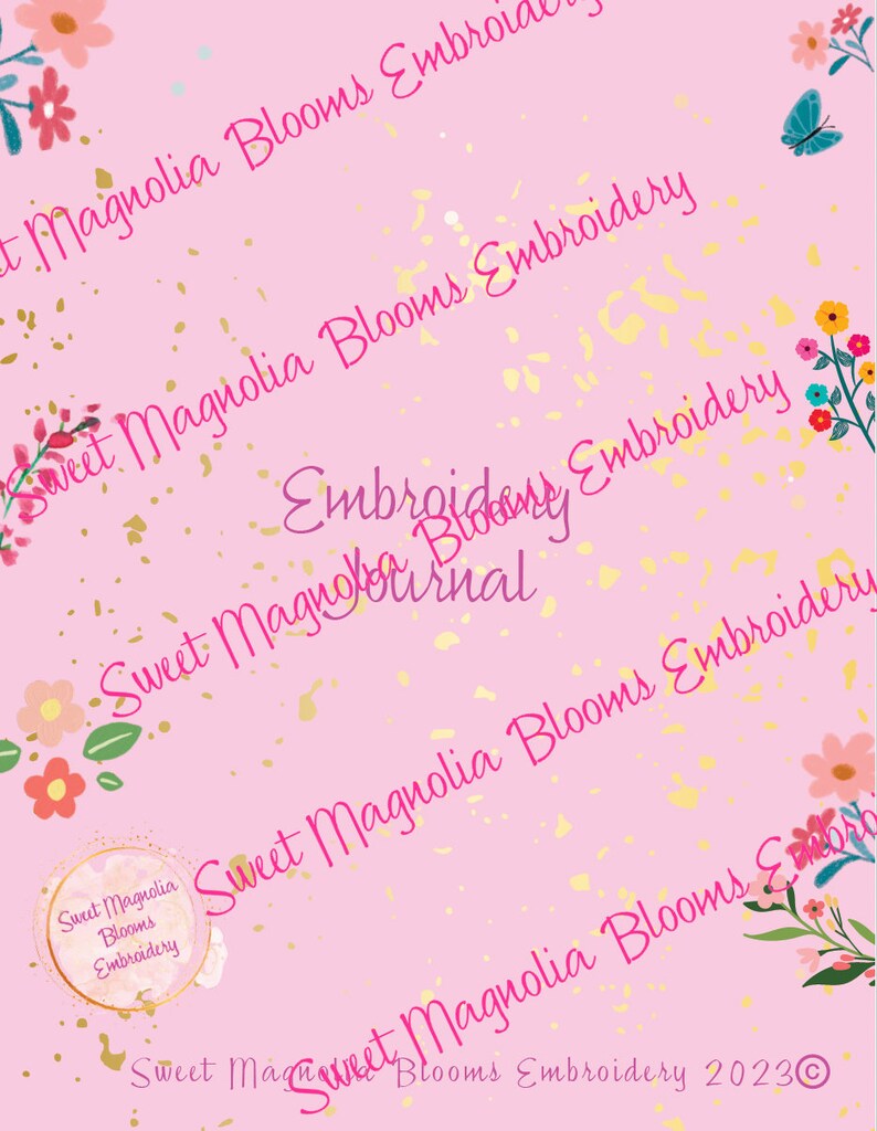 Machine Embroidery Journal - Printable Pages - Etsy