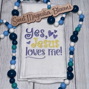 Jesus Loves Me Machine Embroidery Design Digital File - Etsy