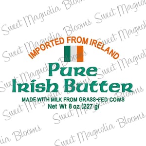 Pure Irish Butter Machine Embroidery Design Digital File - Etsy
