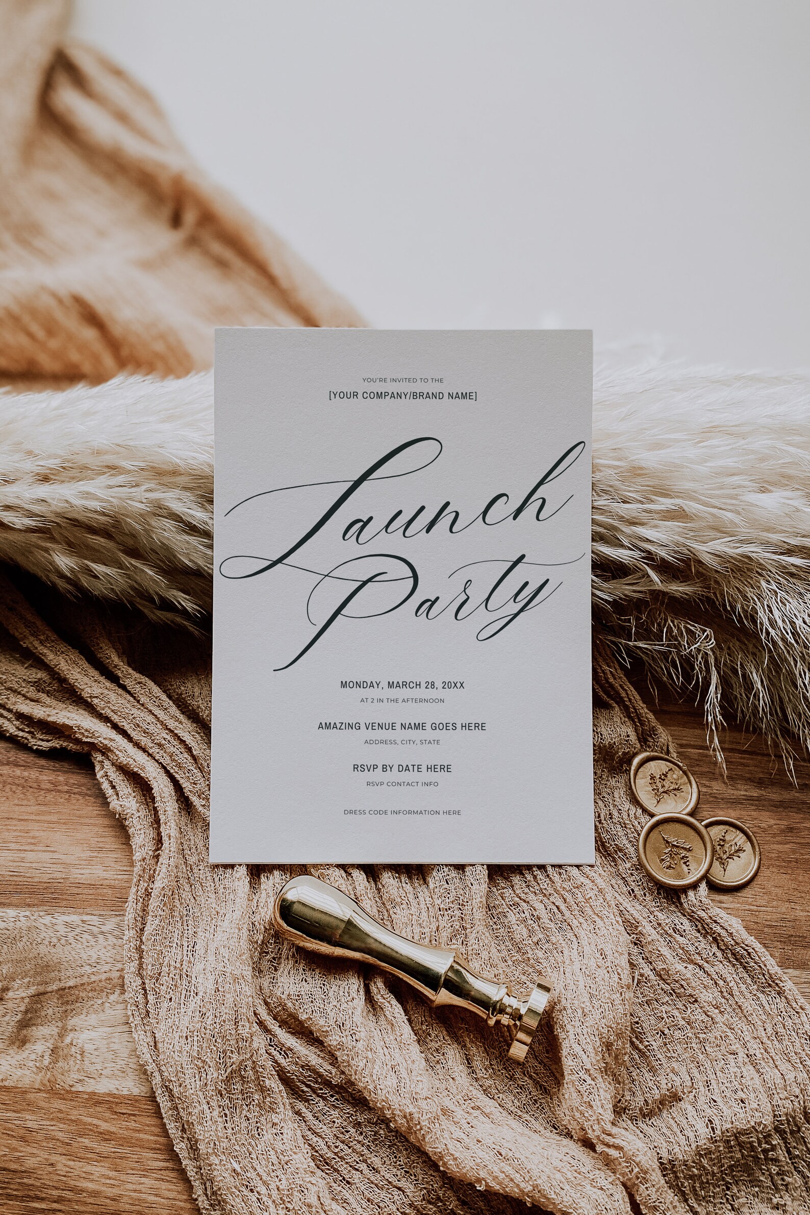 Launch Party Invitation | Corporate Event | Grand Opening | Editable ...