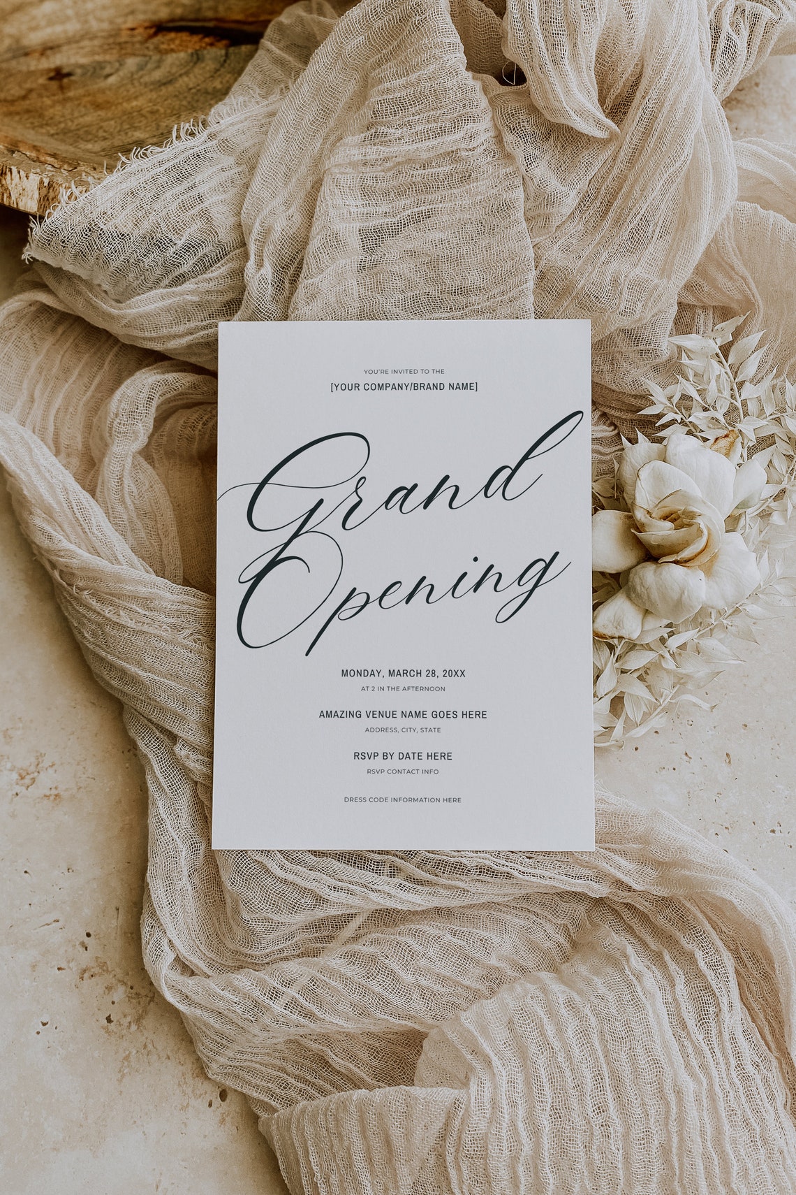 Grand Opening Invite | Modern Business Invitation Template | Grand ...