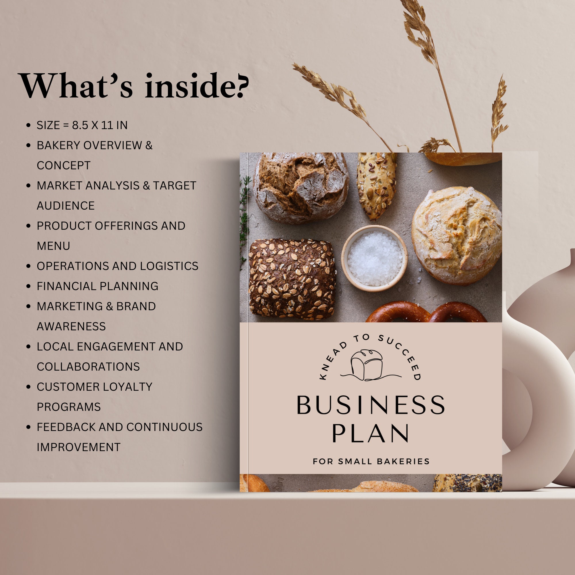 Bakery Business Plan | Bakery Planner | Business Plan Editable Canva ...