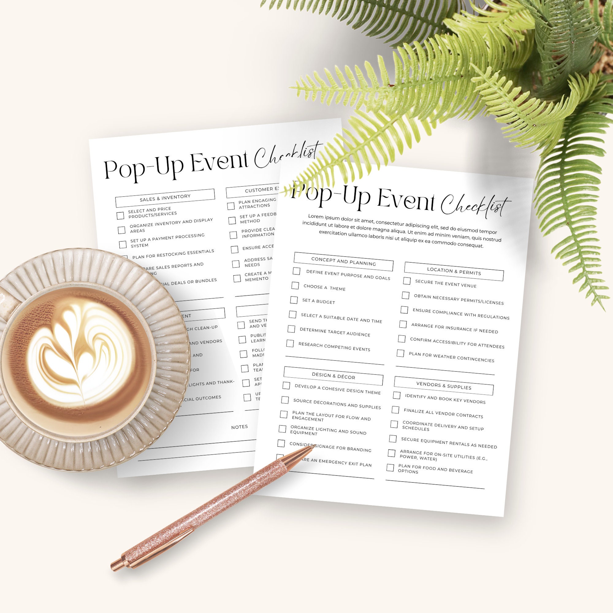 Flea Market Checklist Pop-up Shop Checklist Vendors Needed Pop up Shop ...