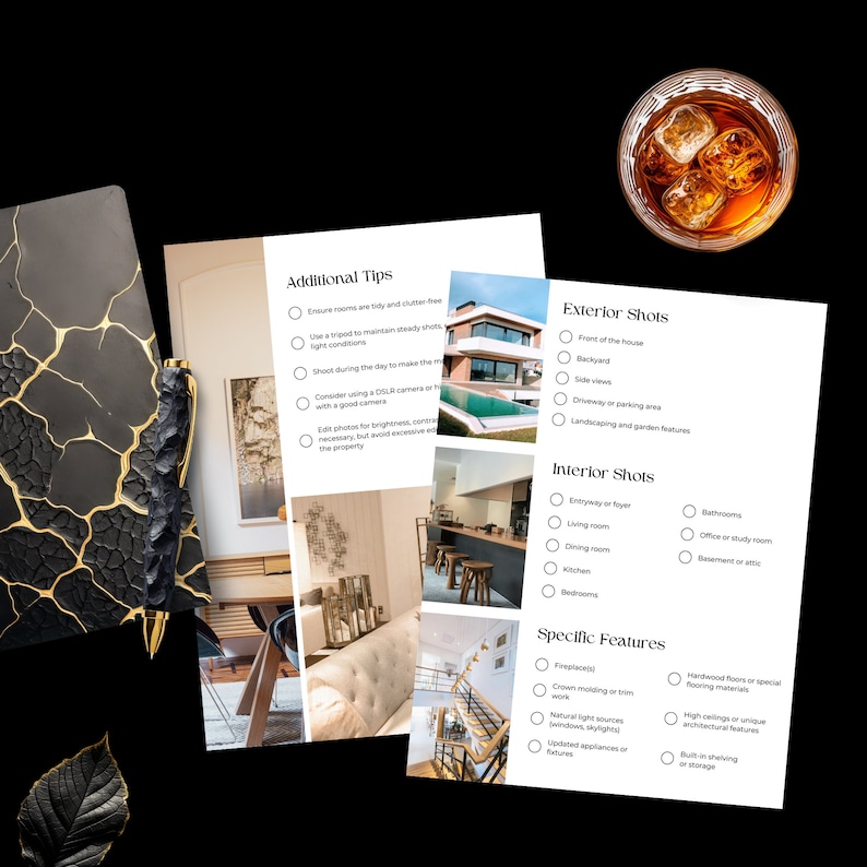 Photography Checklist | Photoshoot Prep List | Real Estate Photography ...