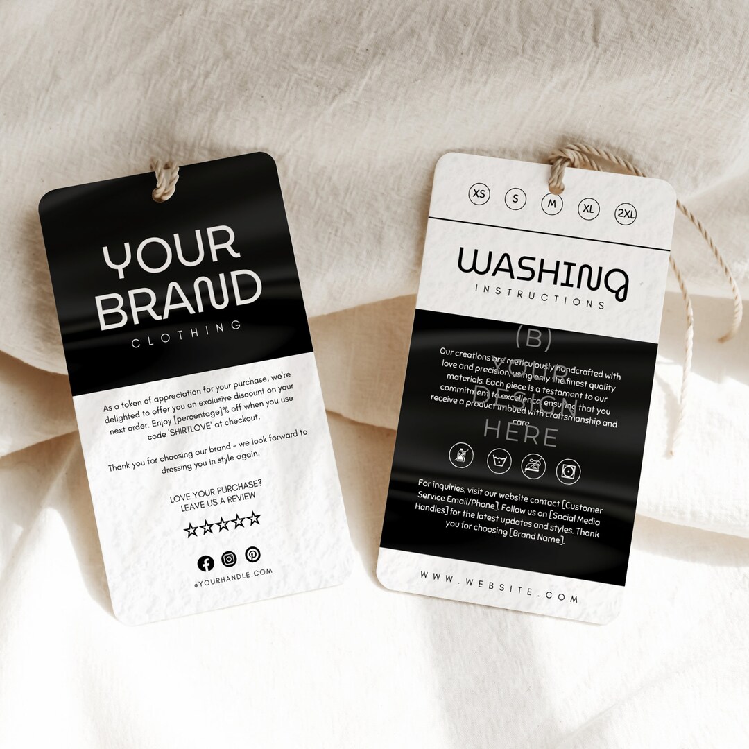 Custom Hang Tags Bag Metal Tag Swing Tags Boutique Tags Clothing Tag ...