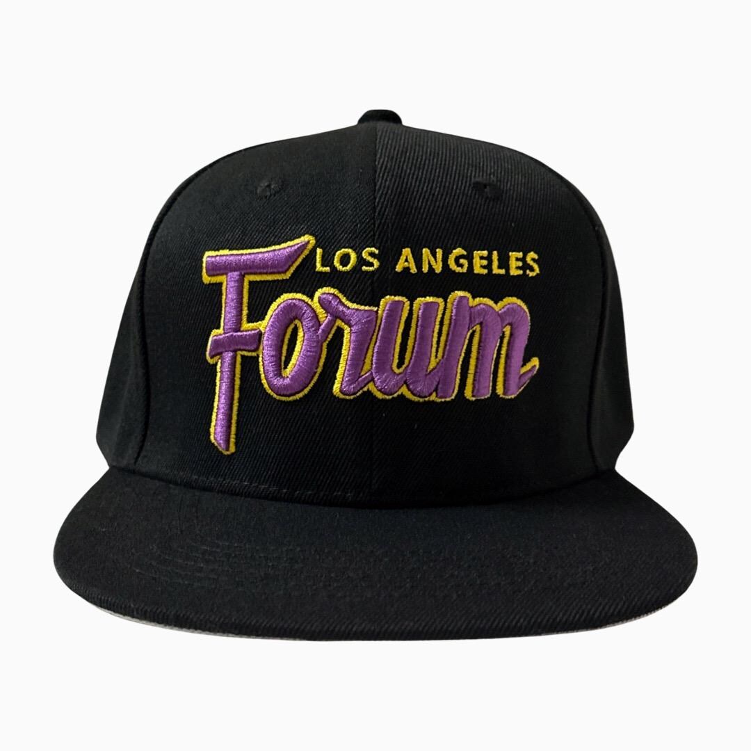 Los Angeles Lakers Forum Hat Black Snapback Cap in Purple and Yellow - Etsy