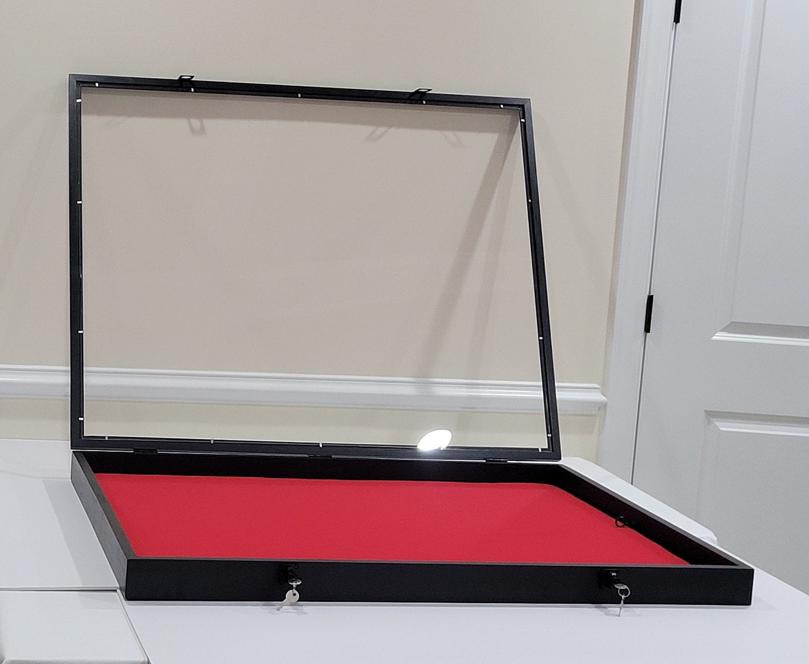 34"x42" Shadow Box Display Cabinet, NHL Sports Jersey XXL Jumbo Size ...
