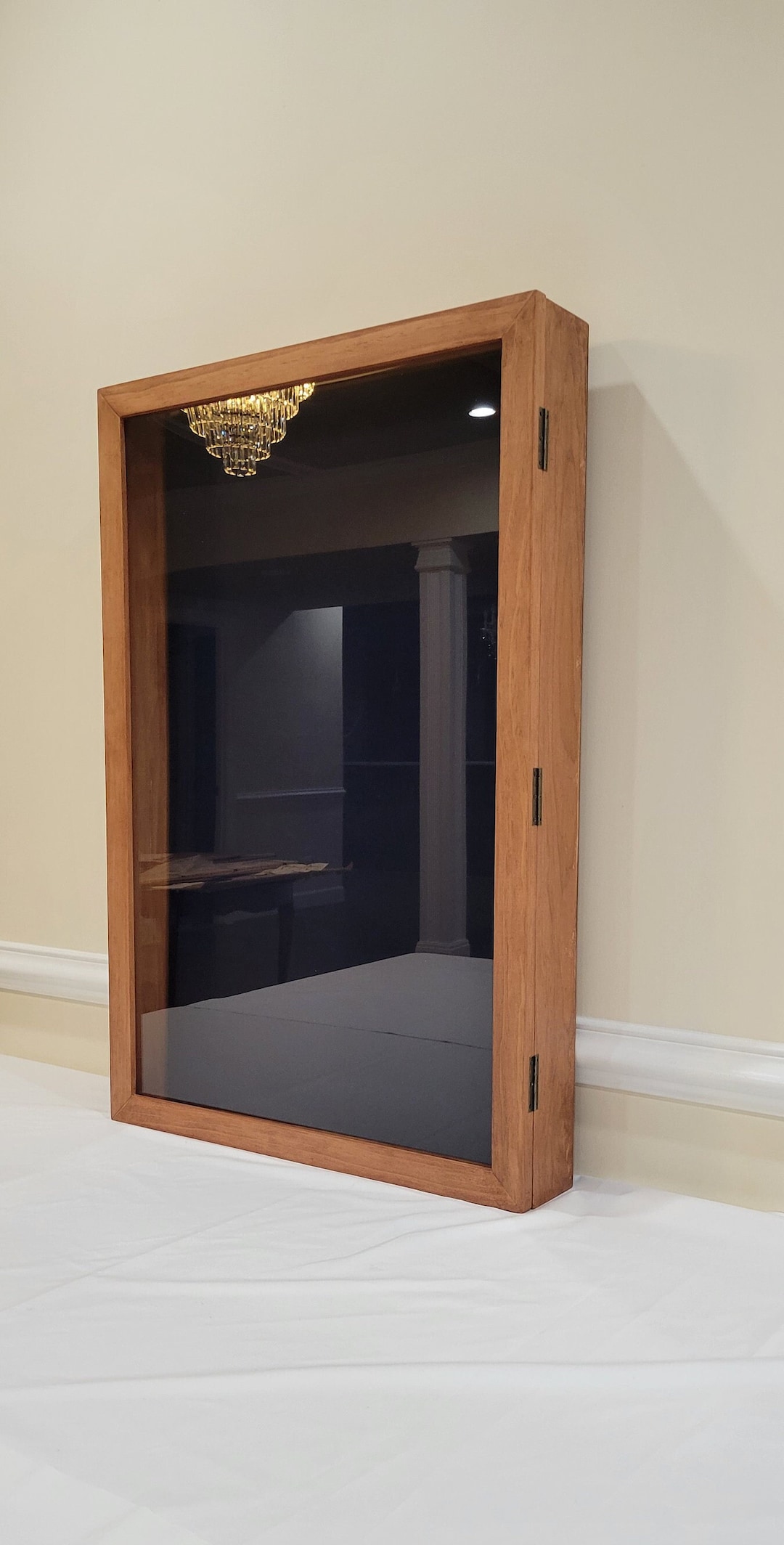 Military Uniform Shadow Box Display Case, Custom Keepsake Box, Wooden ...