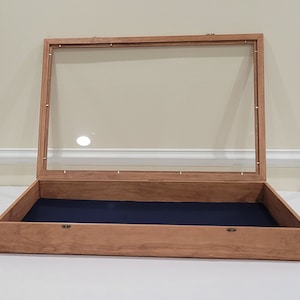 Military Uniform Shadow Box Display Case, Custom Keepsake Box, Wooden ...