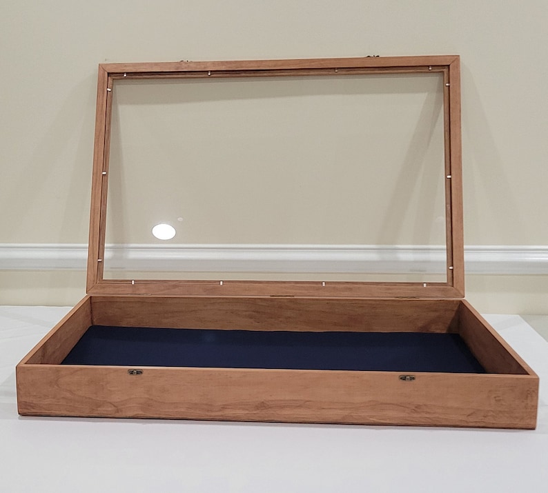 Military Uniform Shadow Box Display Case, Custom Keepsake Box, Wooden ...