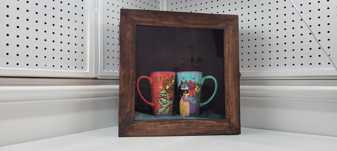Extra Large Deep Square Shadow Box Frame 16x16, 18x18 Display Case With ...