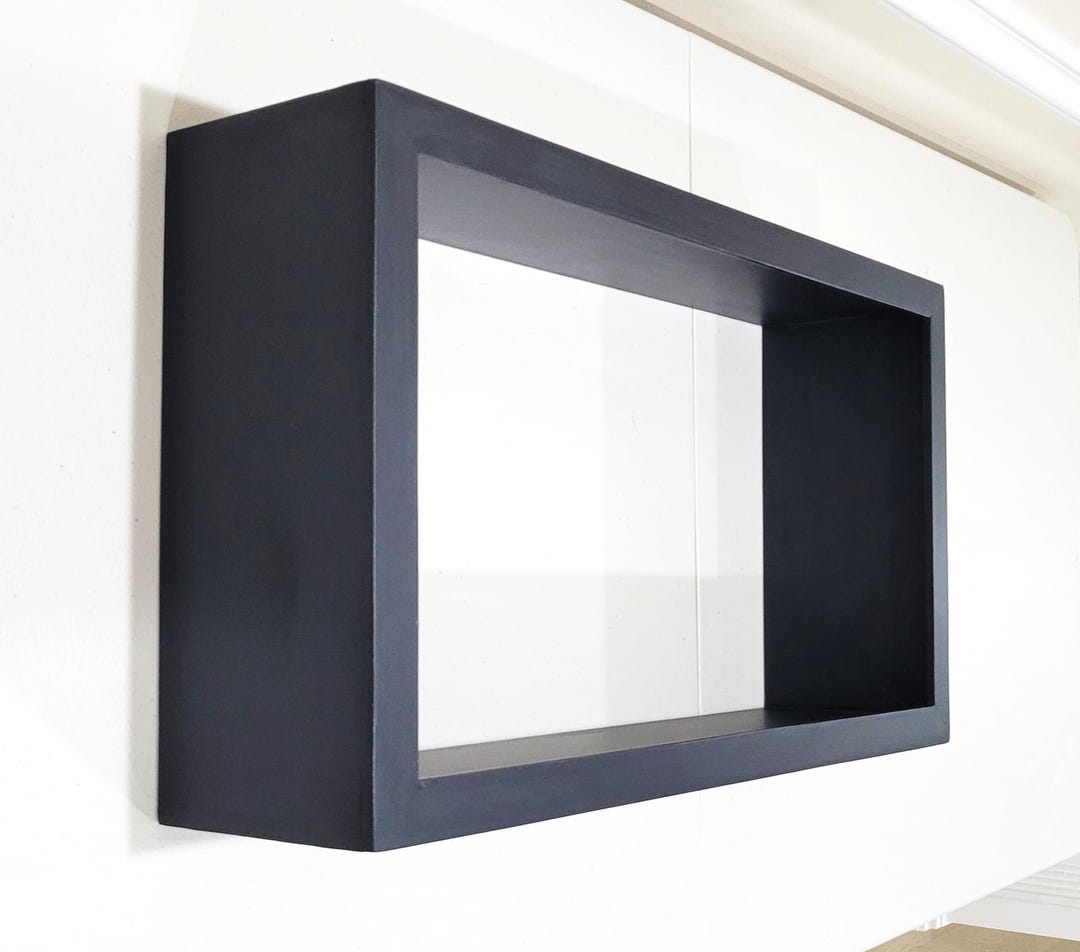 24" X 12" X 5.5" Open Shadow Box Music Instrument Custom Display Shelf ...