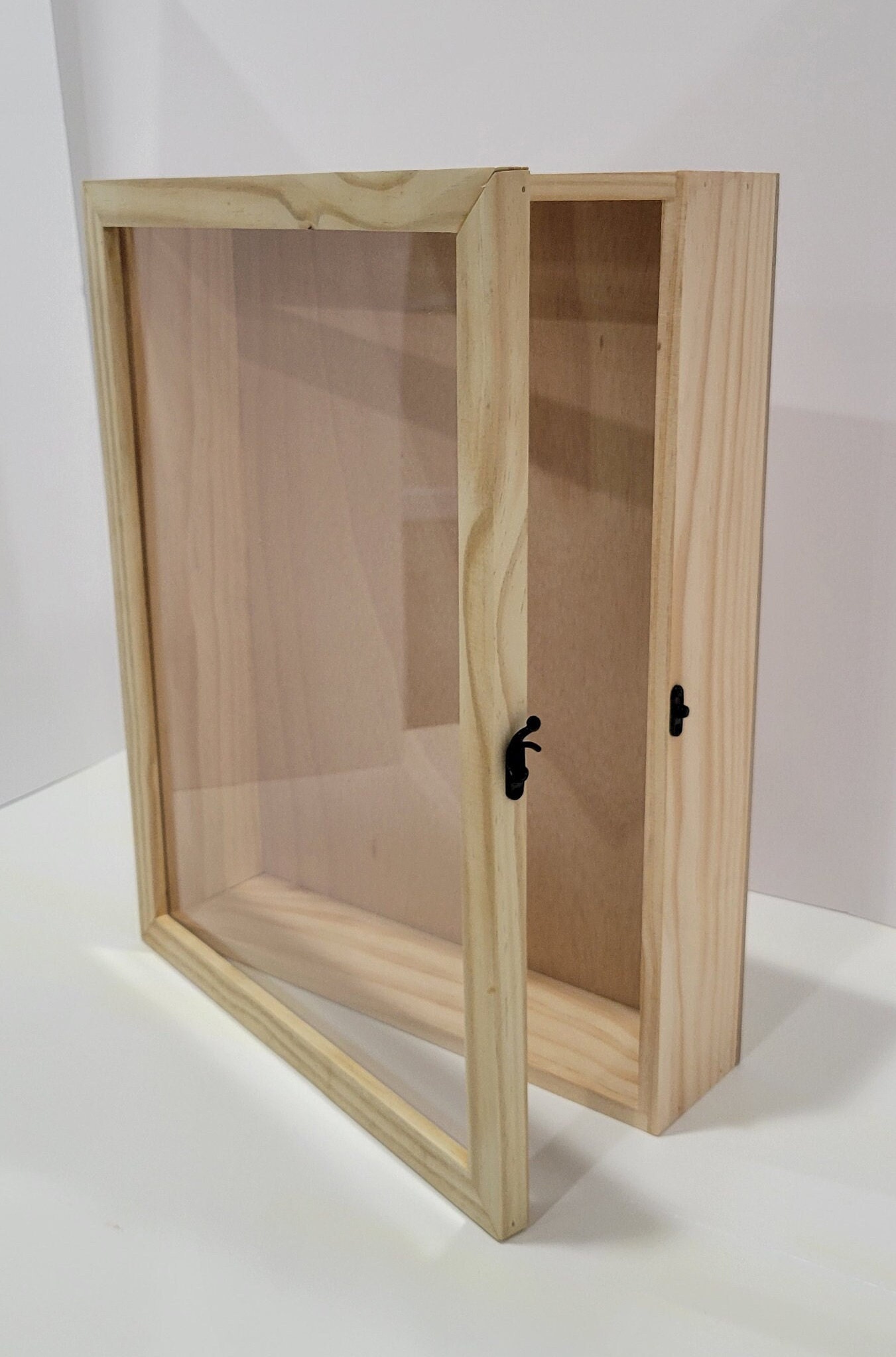 16"x20" Large Deep Shadow Box Display Case Frame, Unfinished, Painted ...