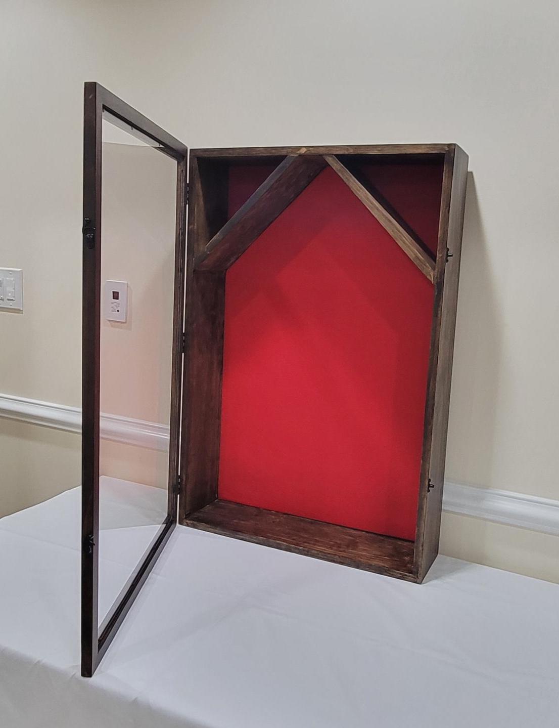Military Uniform Shadow Box Uniform, Medals & Flag Memorabilia Display ...