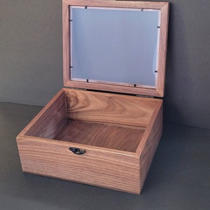 Walnut Shadow Display Box Case 10x12, Keepsake Box, Large and Deep ...