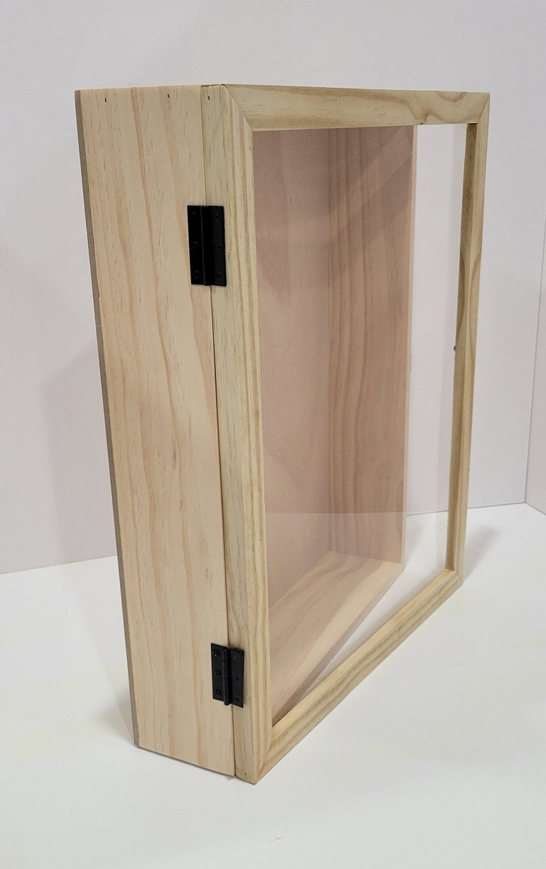 16"x20" Large Deep Shadow Box Display Case Frame, Unfinished, Painted ...