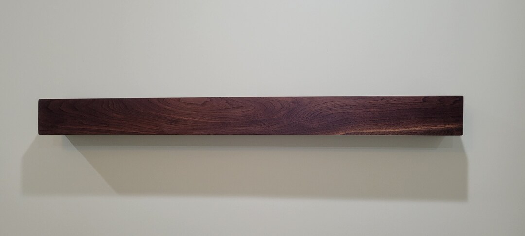 Walnut Mantel, Fireplace Box Mantel, Modern Floating Mantel, Beam ...