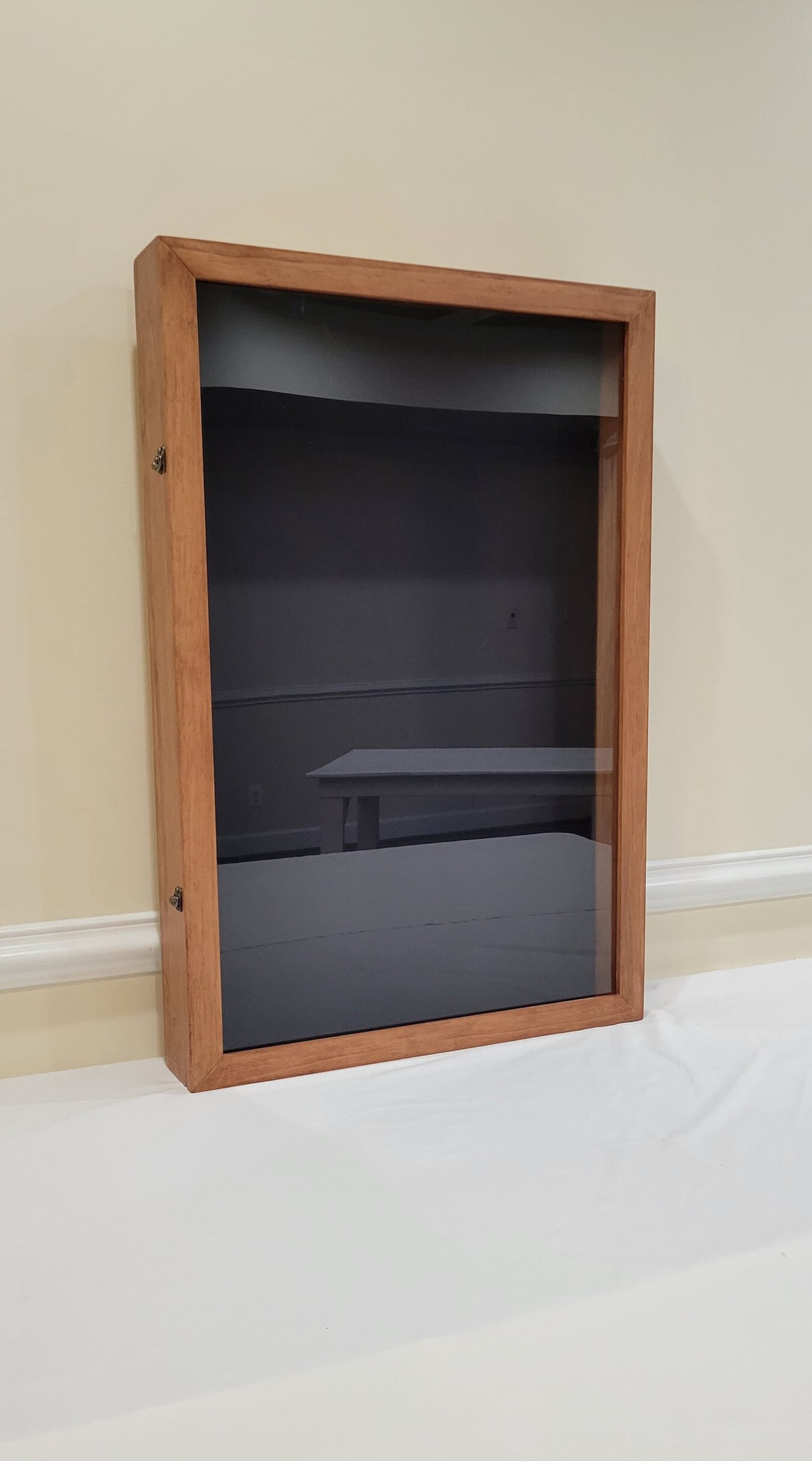 Military Uniform Shadow Box Display Case, Custom Keepsake Box, Wooden ...