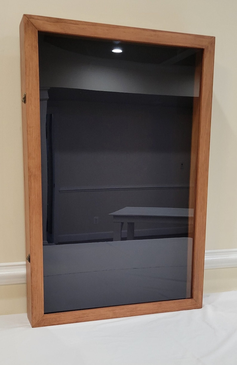 Military Uniform Shadow Box Display Case, Custom Keepsake Box, Wooden ...