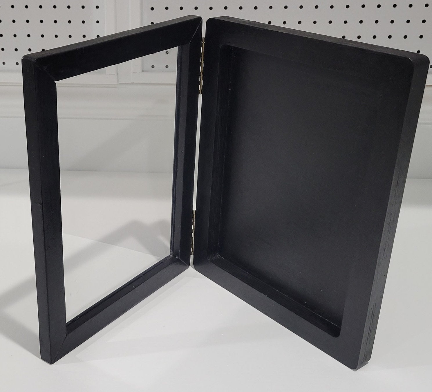 Large Shadow Box Display Box With Frame, Black Display Box Keepsake ...