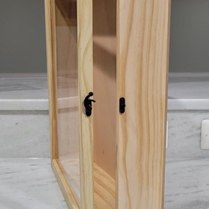 Military Uniform Shadow Box Display Case, Custom Keepsake Box, Wooden ...