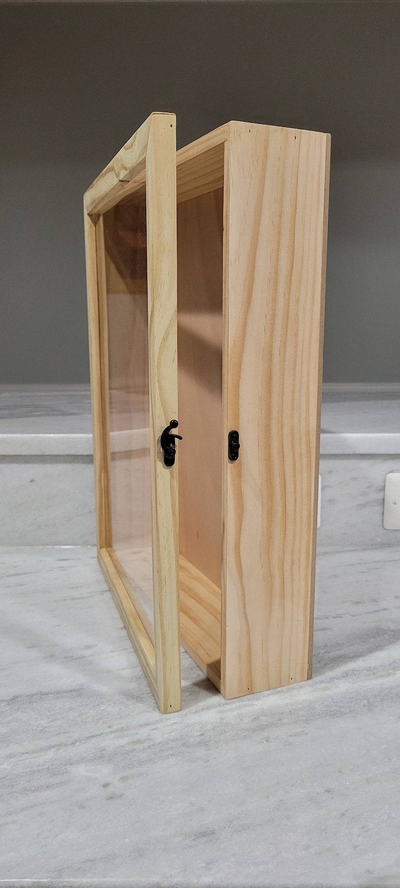 16"x20" Large Deep Shadow Box Display Case Frame, Unfinished, Painted ...