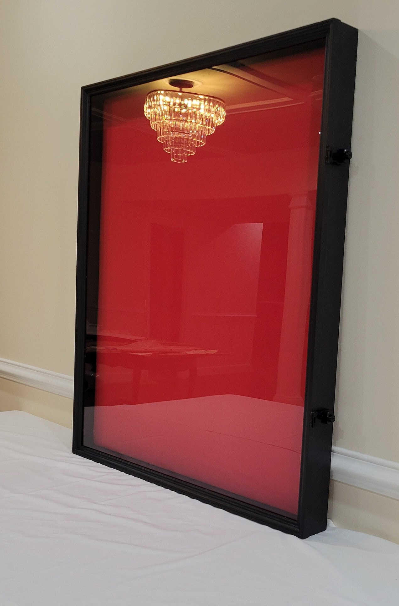 34"x42" Shadow Box Display Cabinet, NHL Sports Jersey XXL Jumbo Size ...
