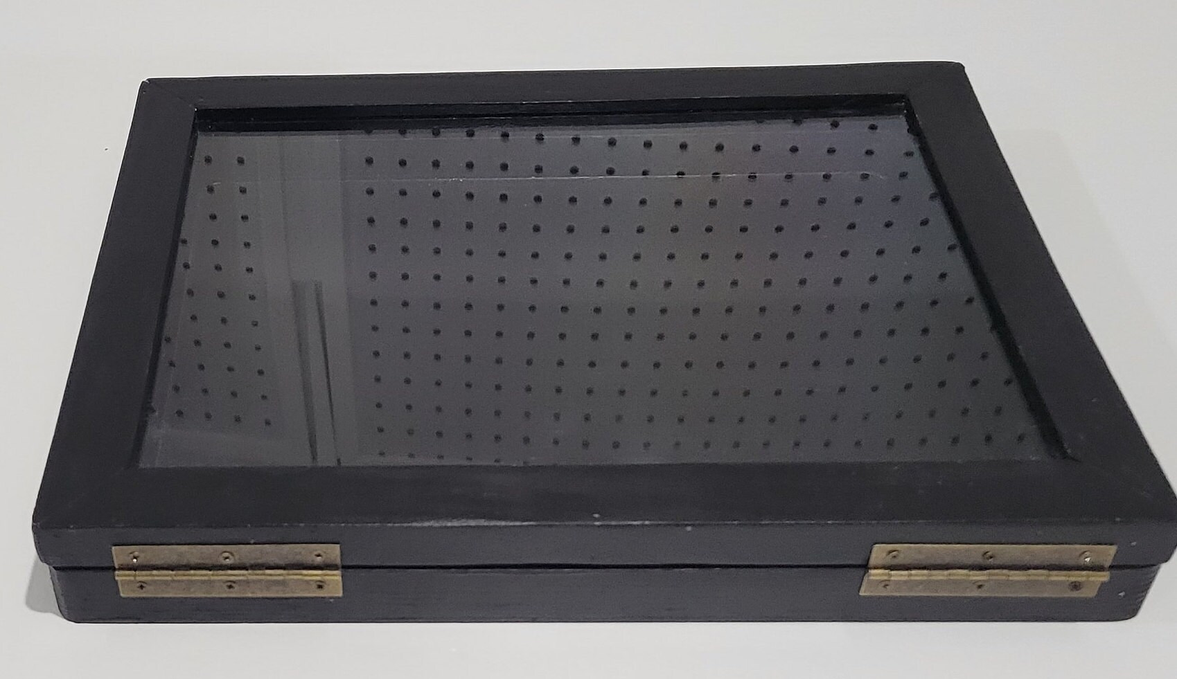 Large Shadow Box Display Box With Frame, Black Display Box Keepsake ...