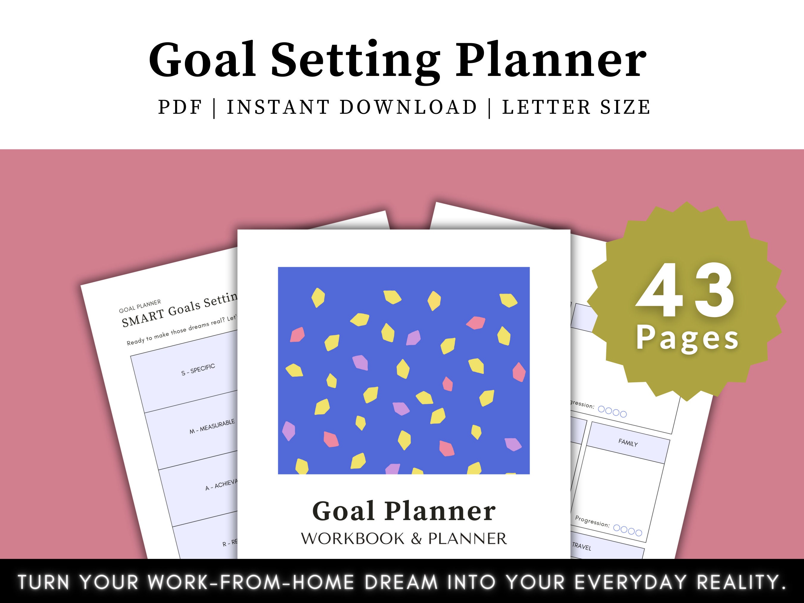 Goal Planner 2023 Digital Planner Vision Board SMART Goals - Etsy