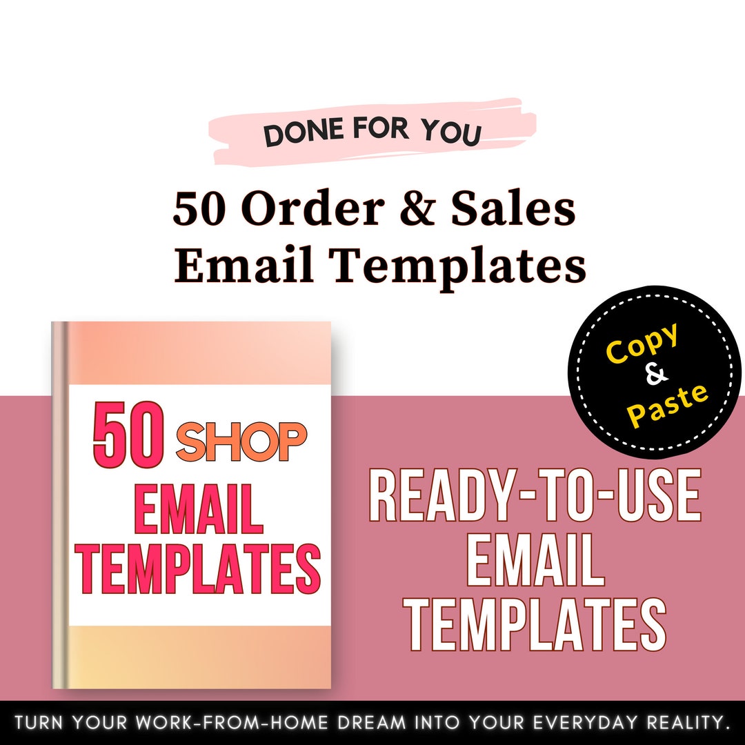 50 EMAIL TEMPLATE Bundle, Email Marketing Copy, Shop Email Scripts ...