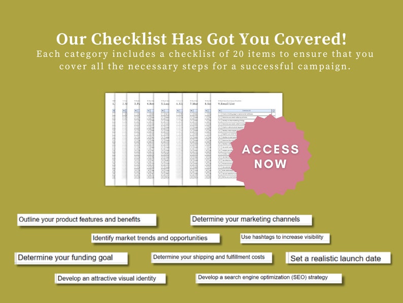Ecommerce Checklist, 14 Kickstarter Checklists for Ecommerce, Small Business Planner and ...