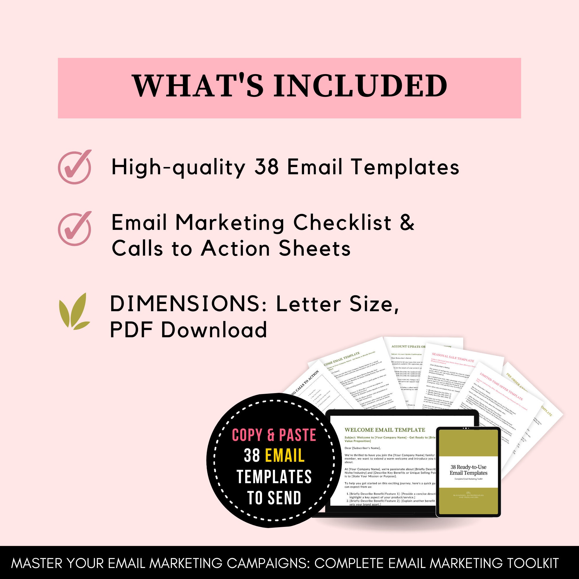 38 Ready-to-send Email Templates, Email Marketing Guide Ultimate Email ...