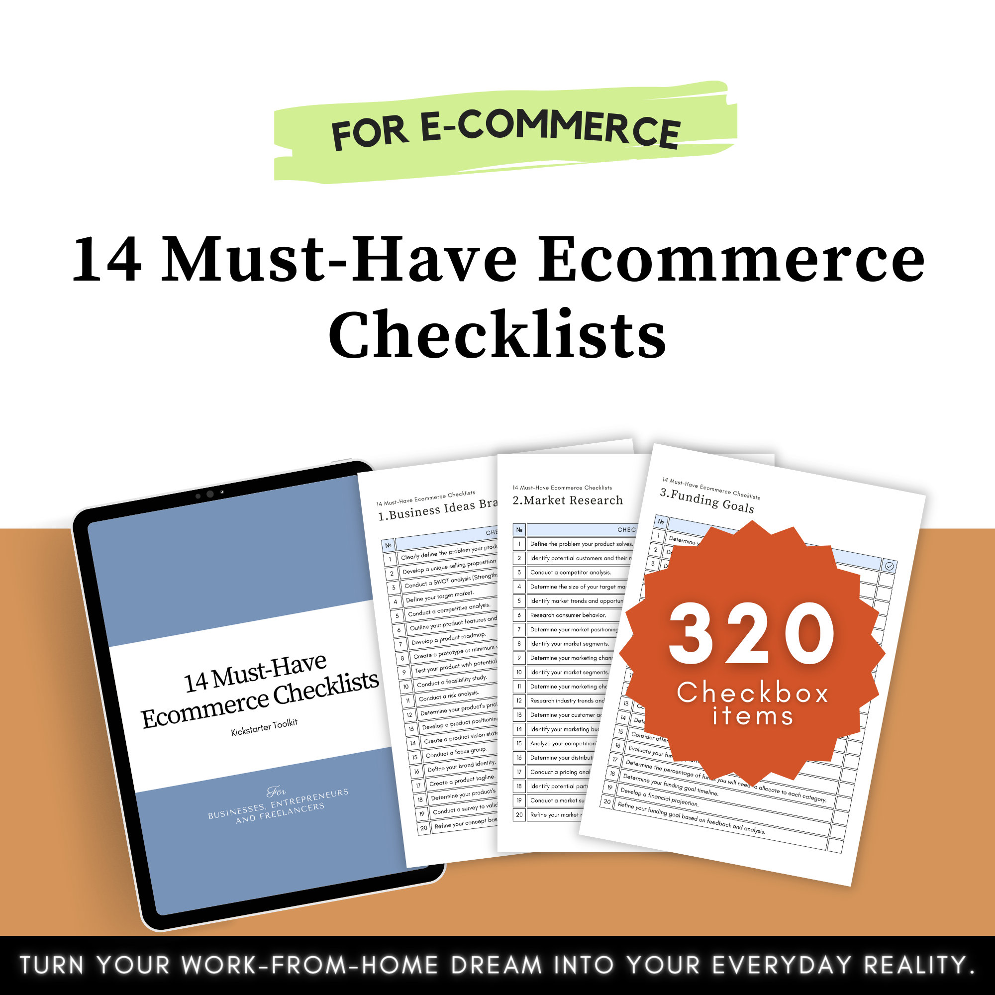 Ecommerce Checklist, 14 Kickstarter Checklists for Ecommerce, Small ...
