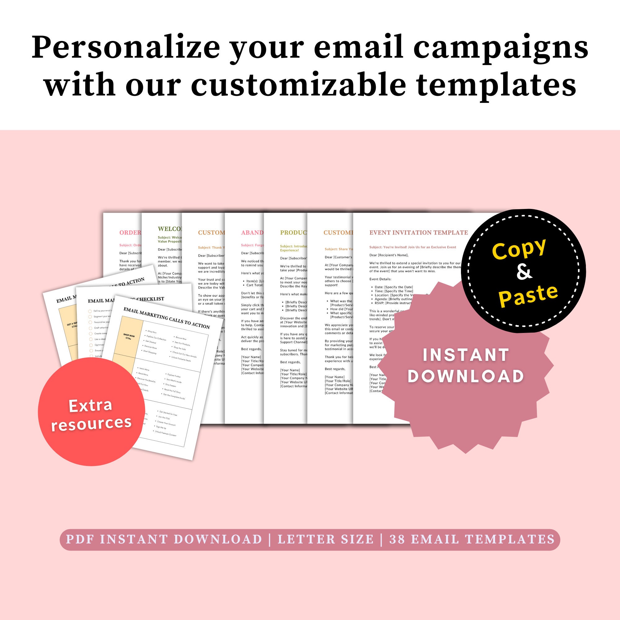 38 Ready-to-send Email Templates, Email Marketing Guide Ultimate Email ...
