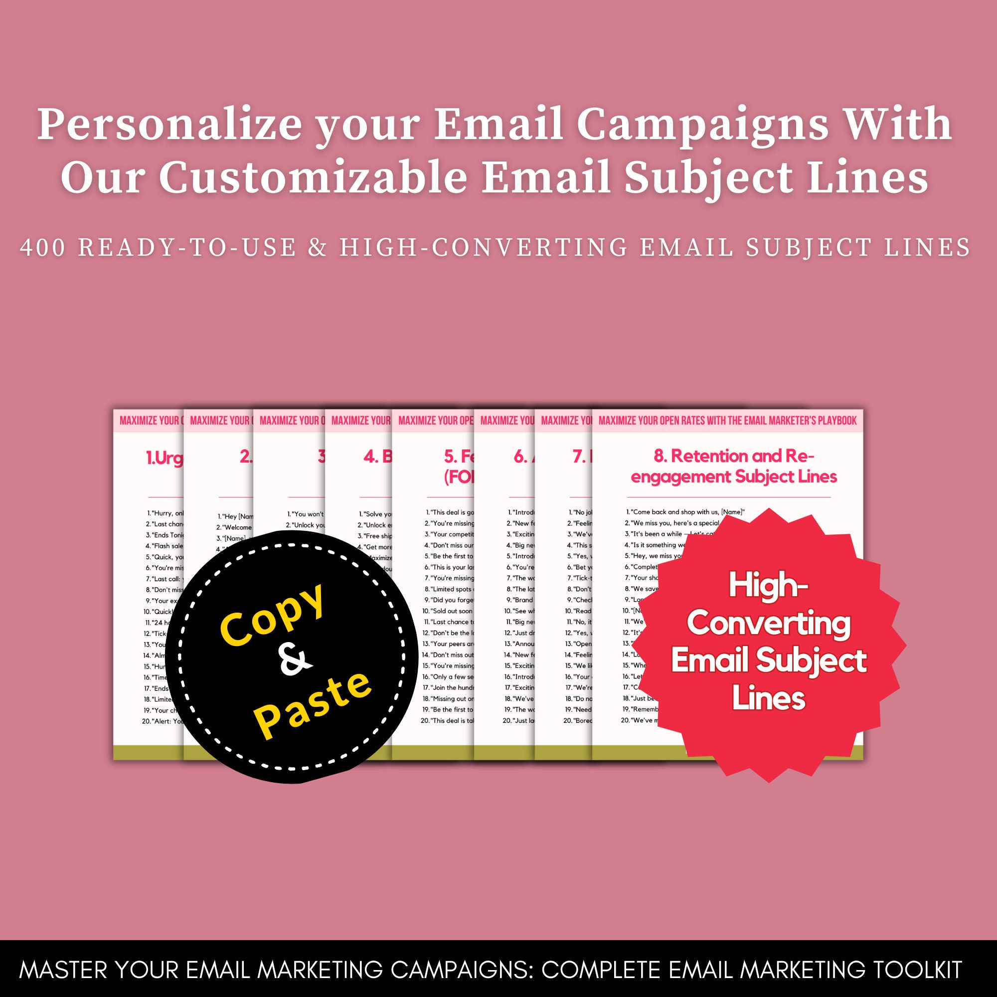 400 EMAIL SUBJECT LINES, High Converting Email Subject Lines ...