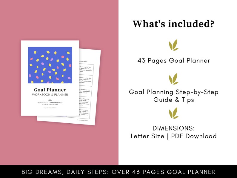 Goal Planner 2023, Digital Planner, Vision Board, SMART Goals Setting ...